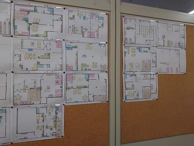 夢がいっぱいつまった住みたい家の平面図が出来ました－中2家庭科｜明法ニュース